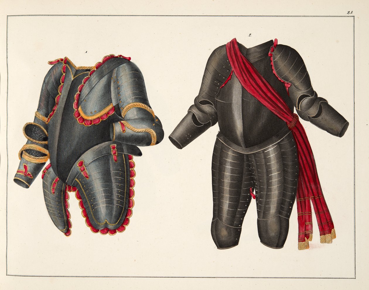 Armour, Plate from 'A History of the Development and Customs of ...