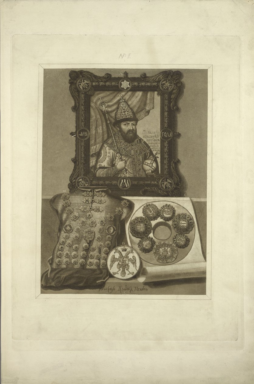 Silver Armor and Seal of the Tsar. From the Antiquities of the Russian ...