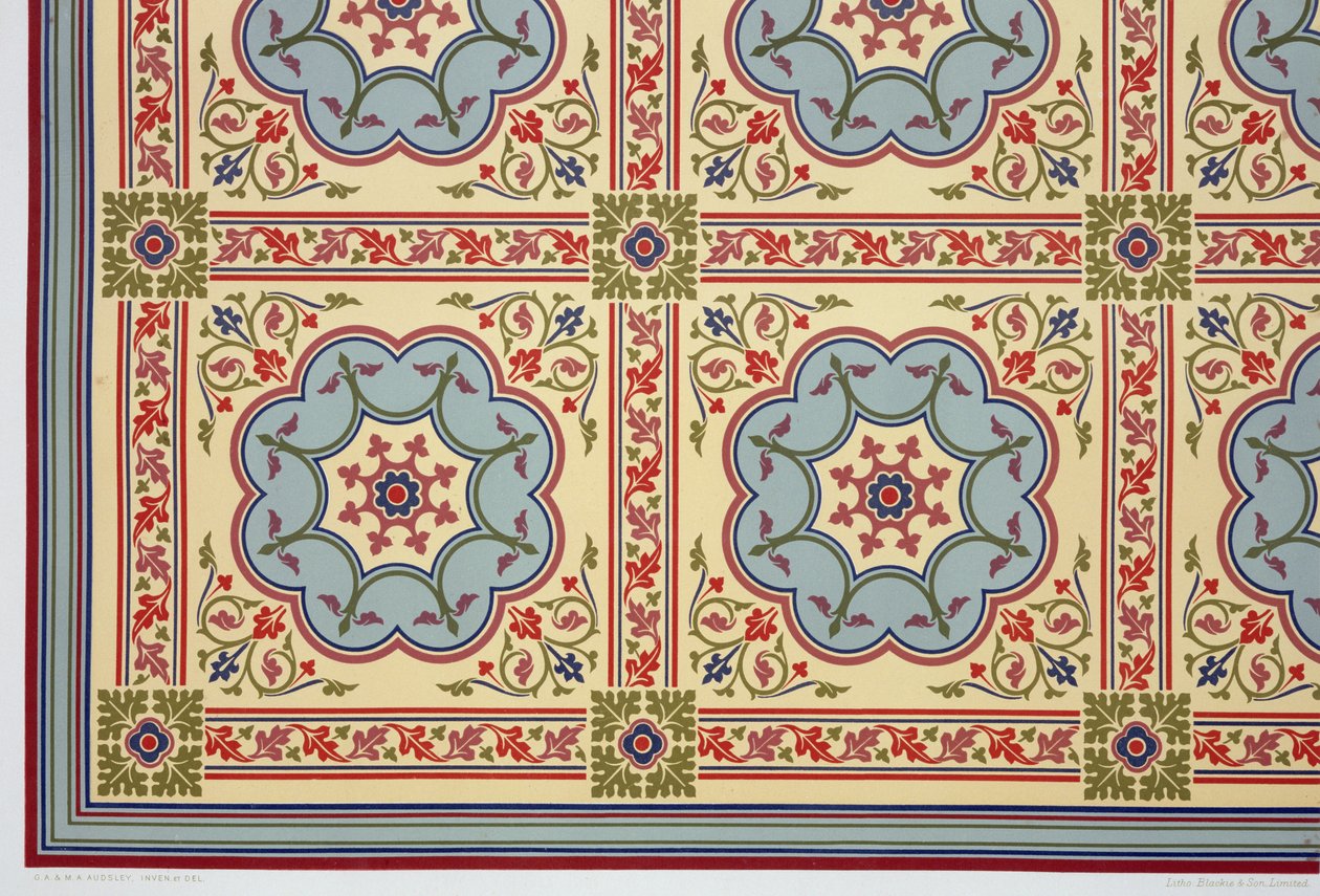 Medieval Style Designs for Ceiling Bosses, from 'The Practical ...