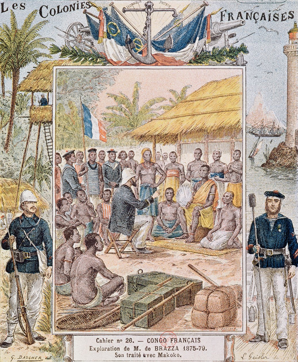 The Exploration of M. de Brazza (1875-79) His Treaty with Makoko ...