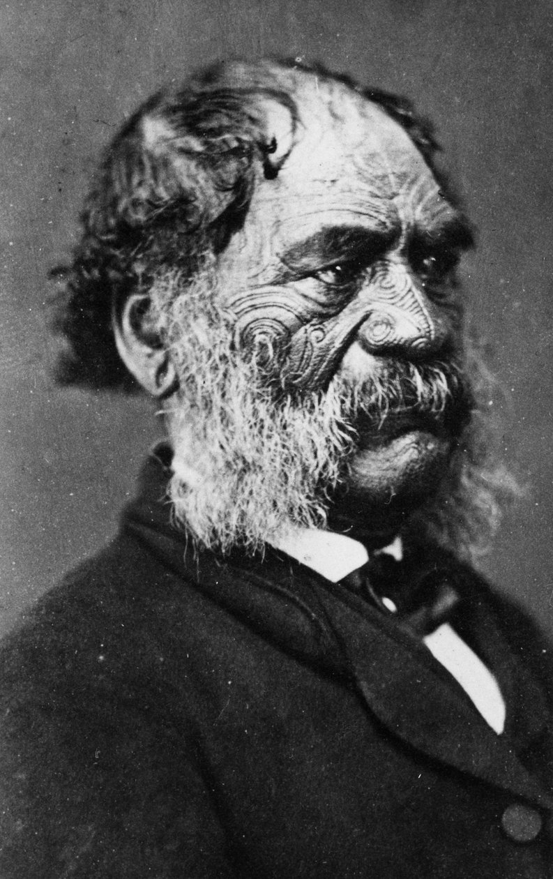Hori Kingi Te Anaua, Leader of the Ngati Ruaka Tribe, c.1860