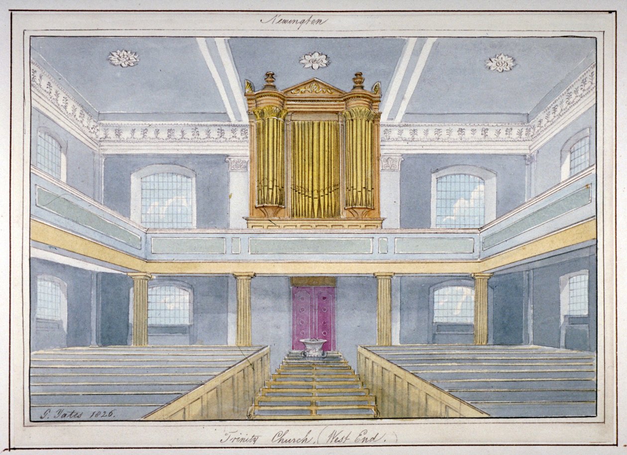 Interior of Holy Trinity Church, Newington, Southwark, London