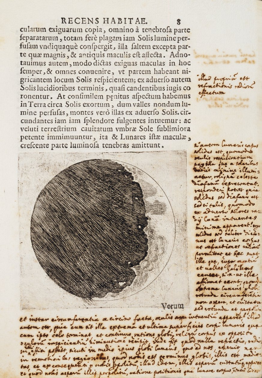 Sidereus Nuncius (Starry Messenger) with Drawings of the Phases and Surface of the Moon