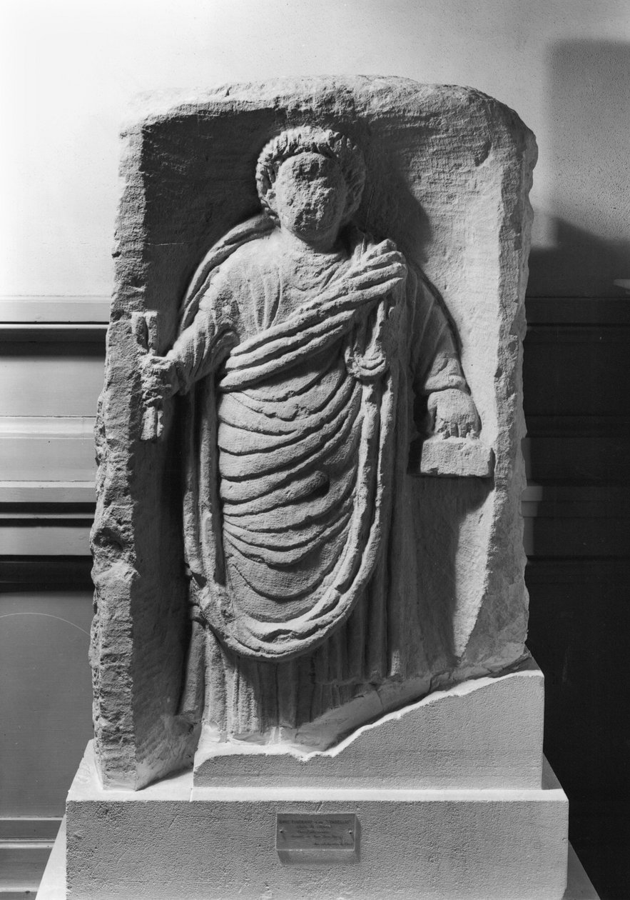 Funerary Stela of a Notary, from Deux-Sevres by Gallo-Roman