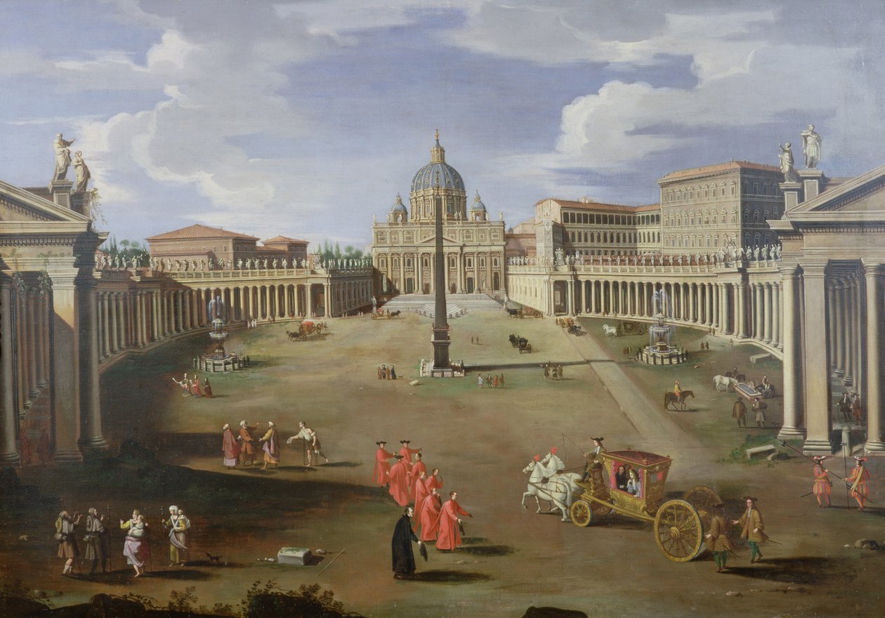 A View of St. Peter's in Rome by Gaspar van Wittel