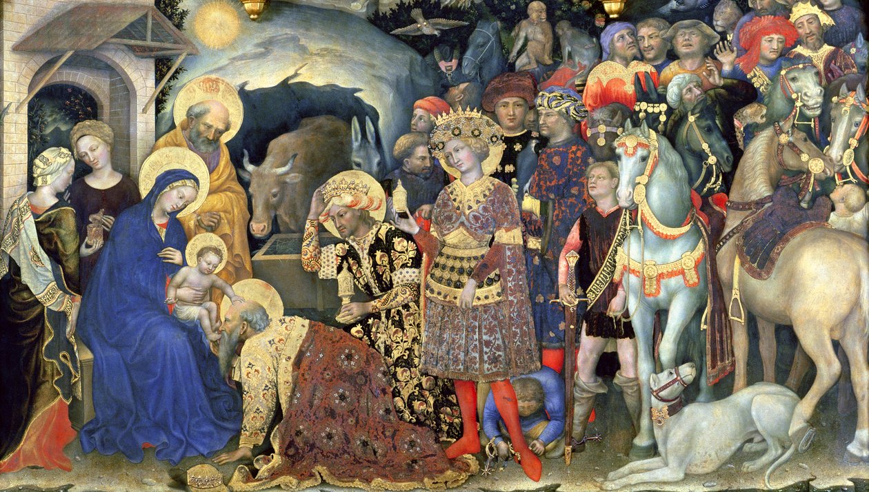 Adoration of the Magi (detail) by Gentile da Fabriano