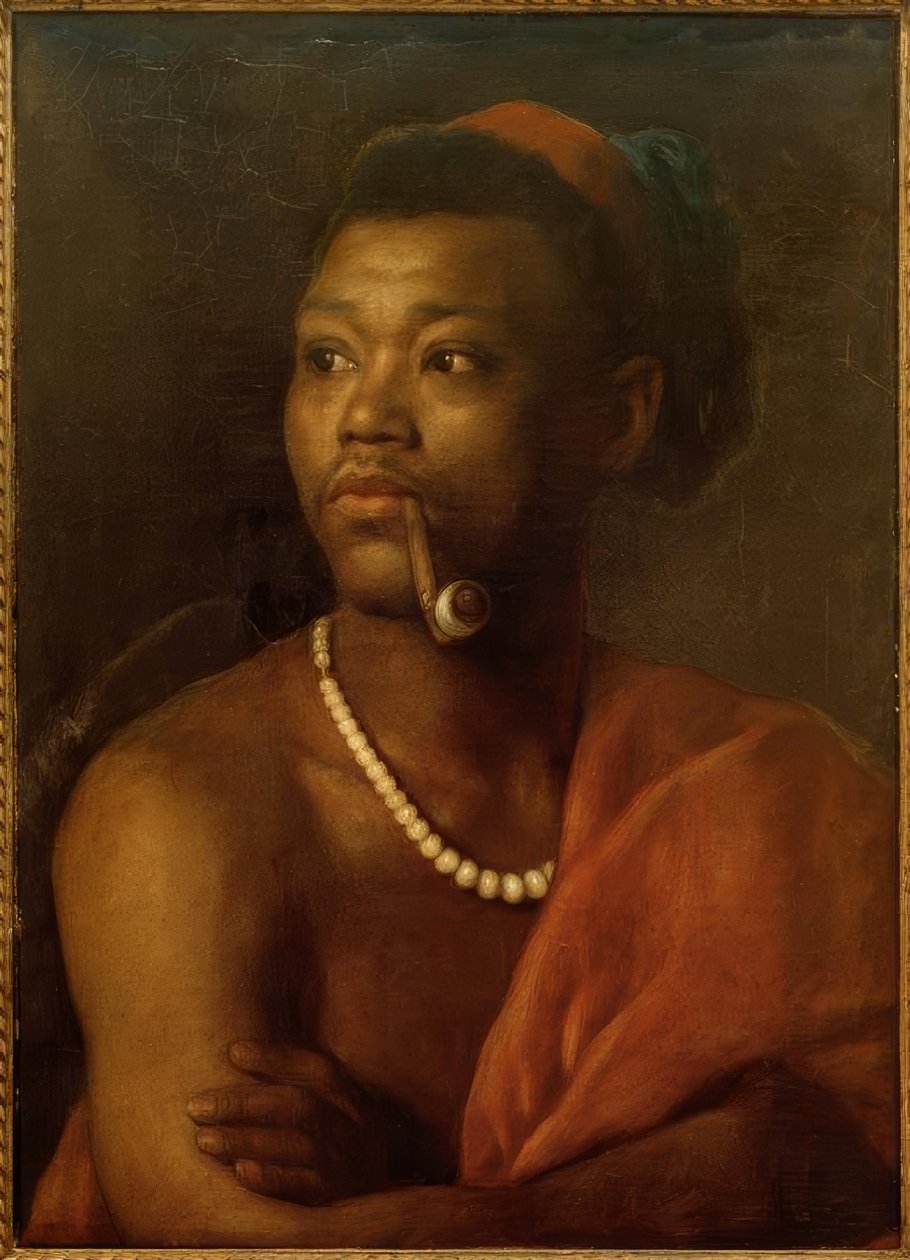 Portrait of a Mulatto by Georg Cornicelius: Fine art print