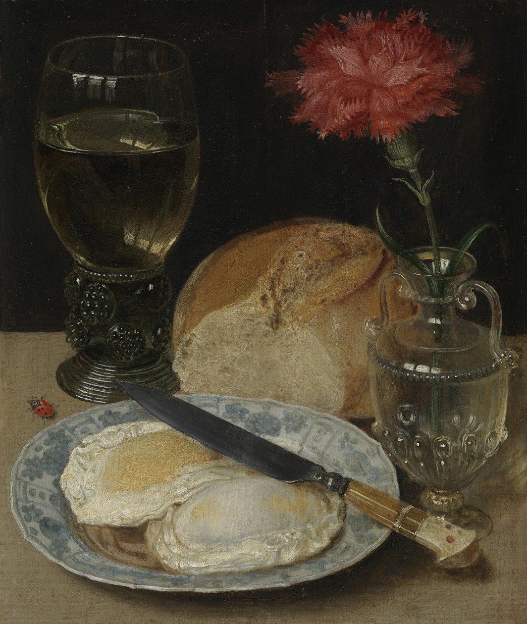 Still Life with Fried Eggs by Georg Flegel: Fine art print