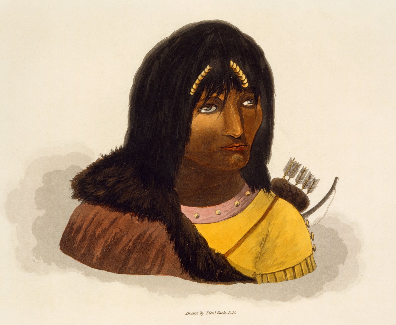 Portrait of a Stone Indian (from 'Narrative of a Journey to the Shores ...
