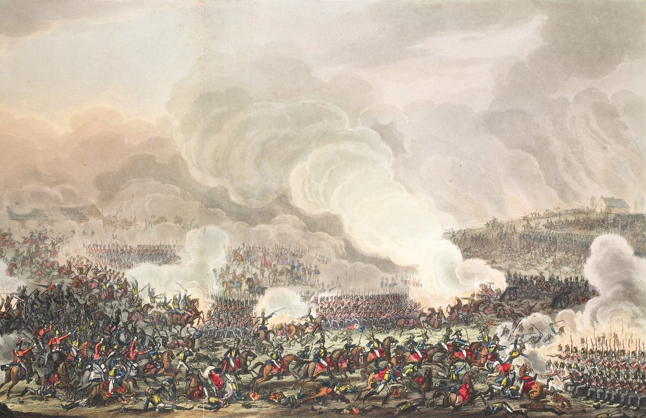 The Battle of Waterloo by George Cruikshank: Fine art print