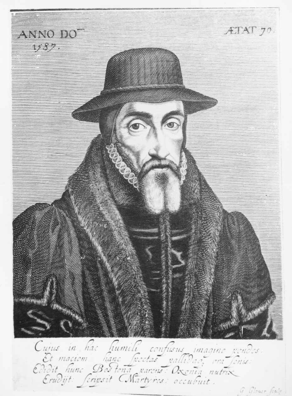 Portrait of John Foxe (1516-87) English Martyrologist