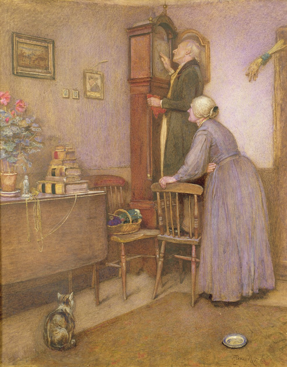 The Old Clock by George John Pinwell: Buy fine art print