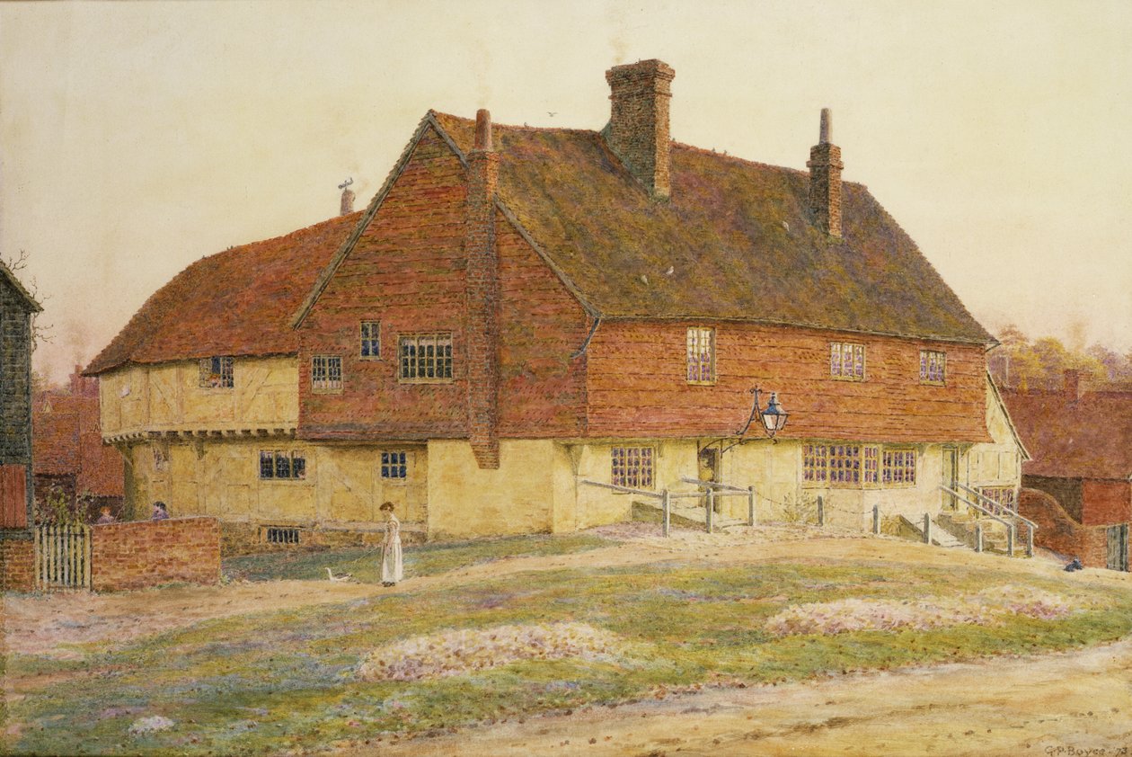 The Crown Inn at Chiddingfold by George Price Boyce