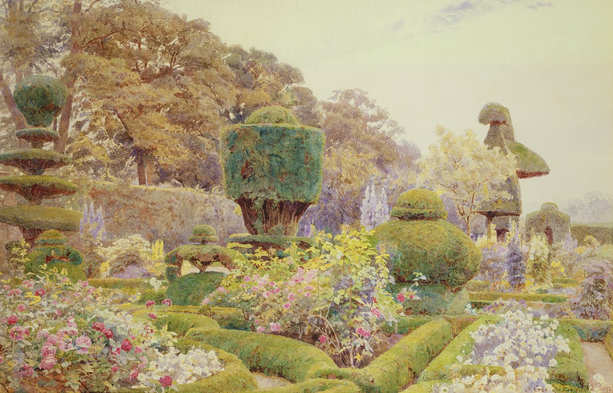 Garden Scene by George Samuel Elgood: Buy fine art print