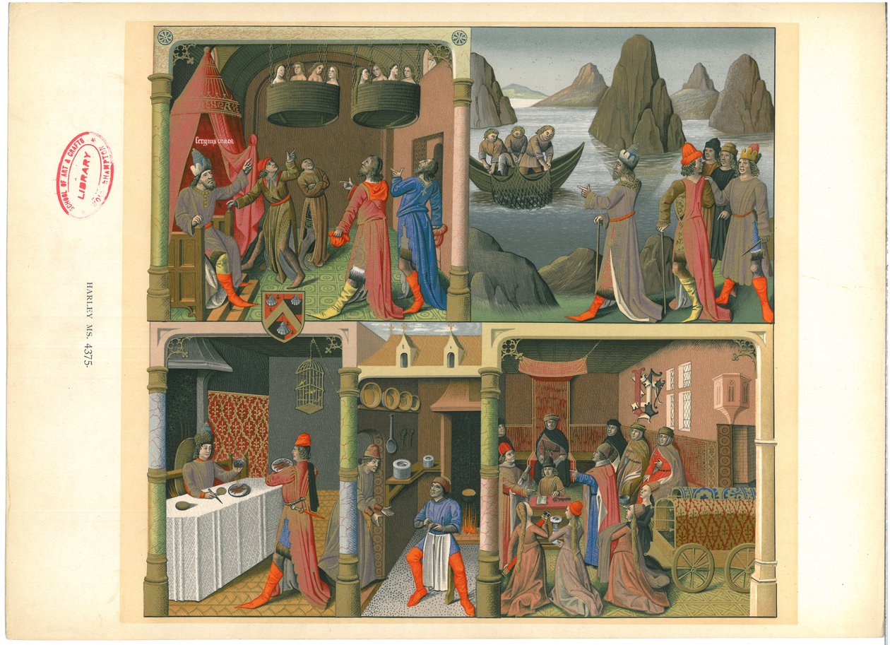 Plate from 'Illuminated Manuscripts in the British Museum: Miniatures ...