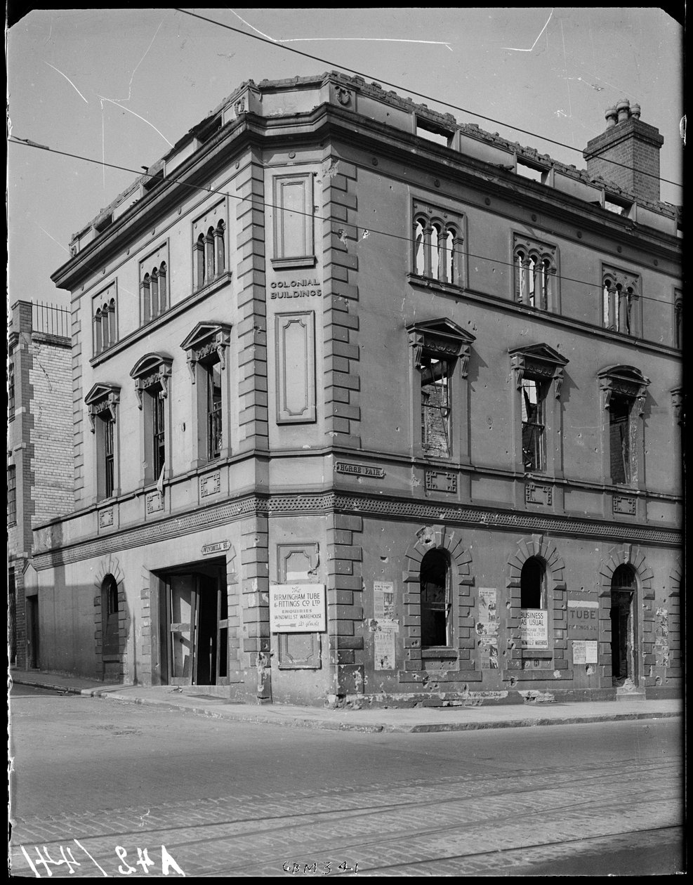 Colonial Buildings, 7 Horsefair, Ladywood, Birmingham, 1941