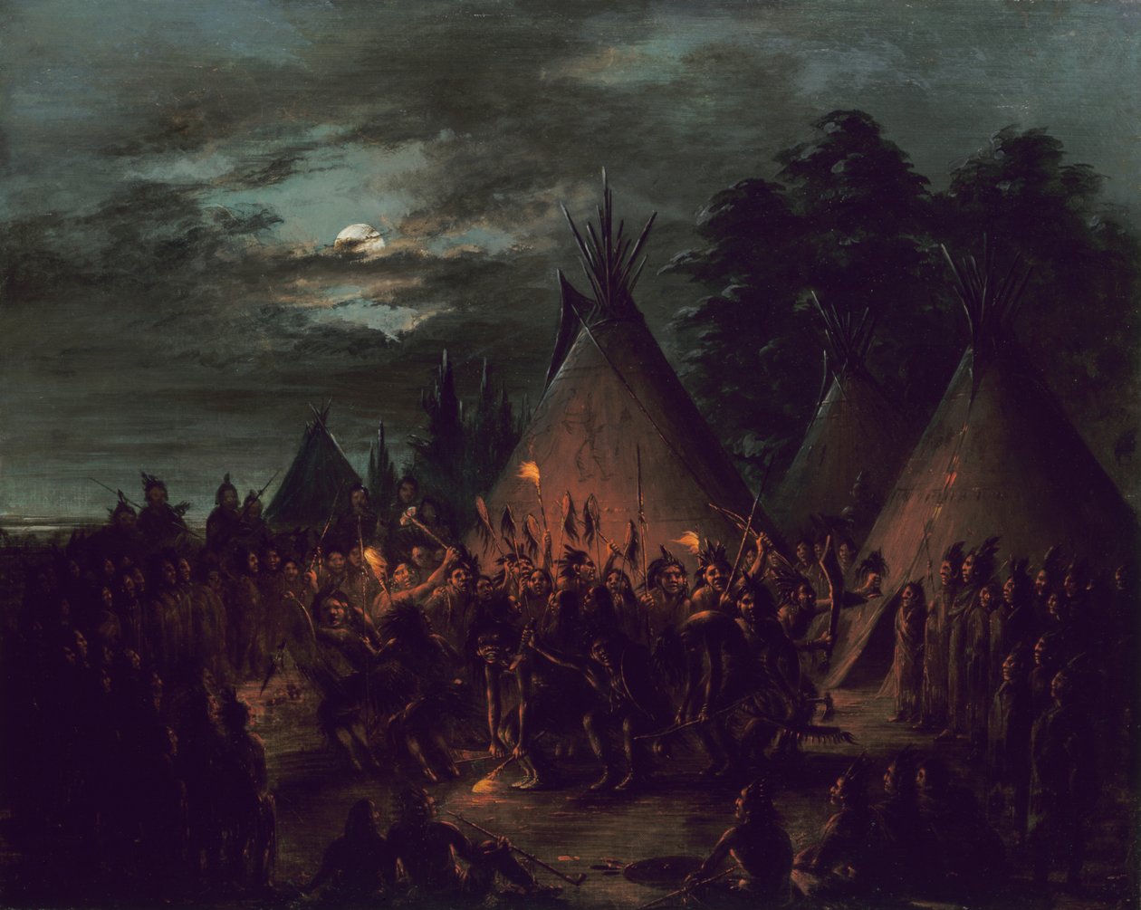 Scalp Dance, Sioux by George Catlin: Buy fine art print