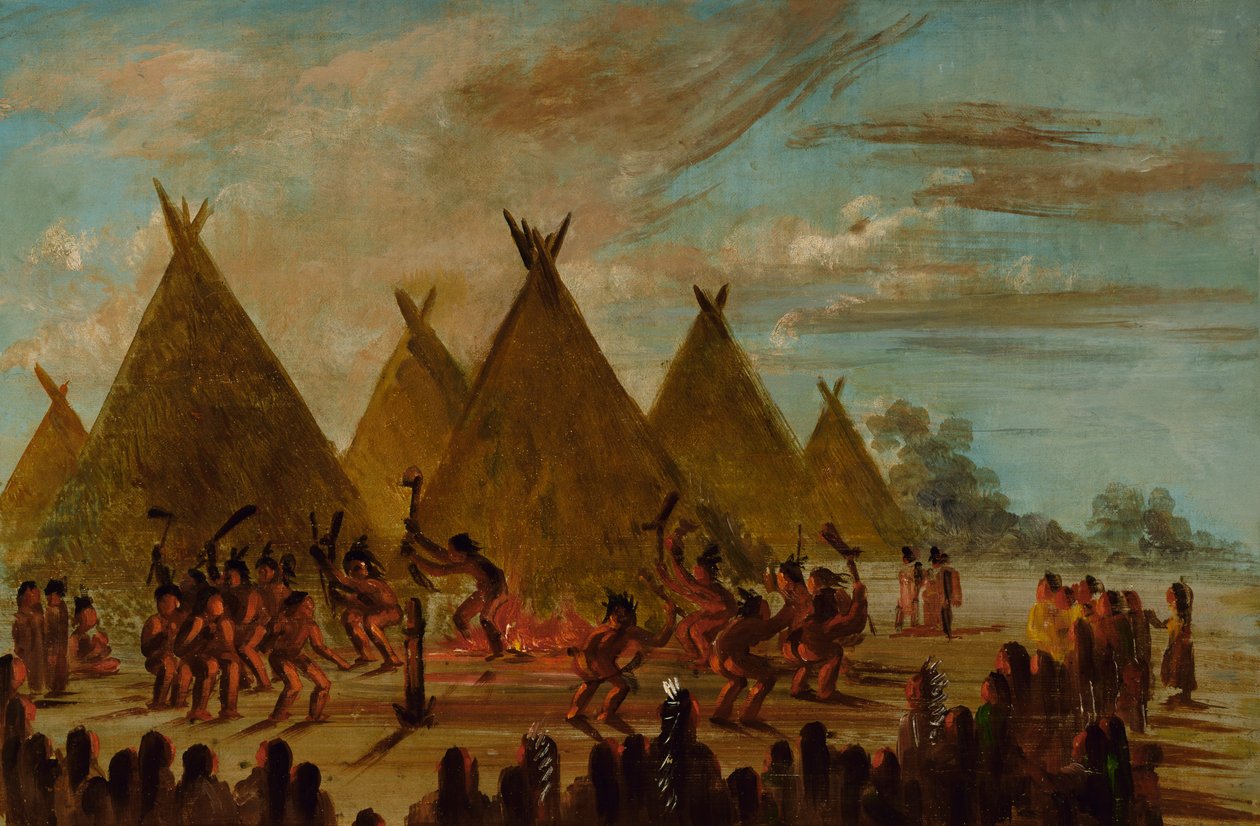 War Dance, Sioux by George Catlin: Buy fine art print