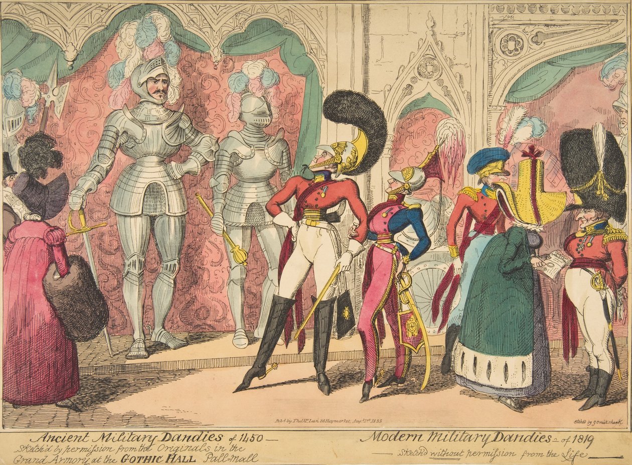 Ancient Military Dandies of 1450 - Modern Military Dandies of 1819 ...