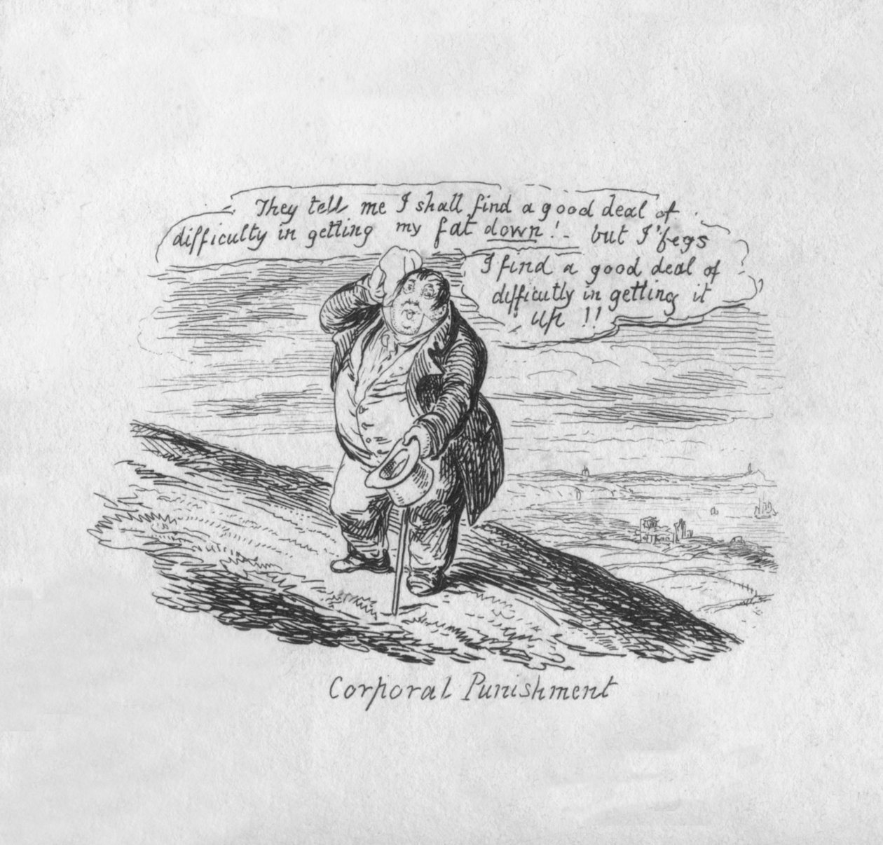 Corporal Punishment by George Cruikshank: Fine art print