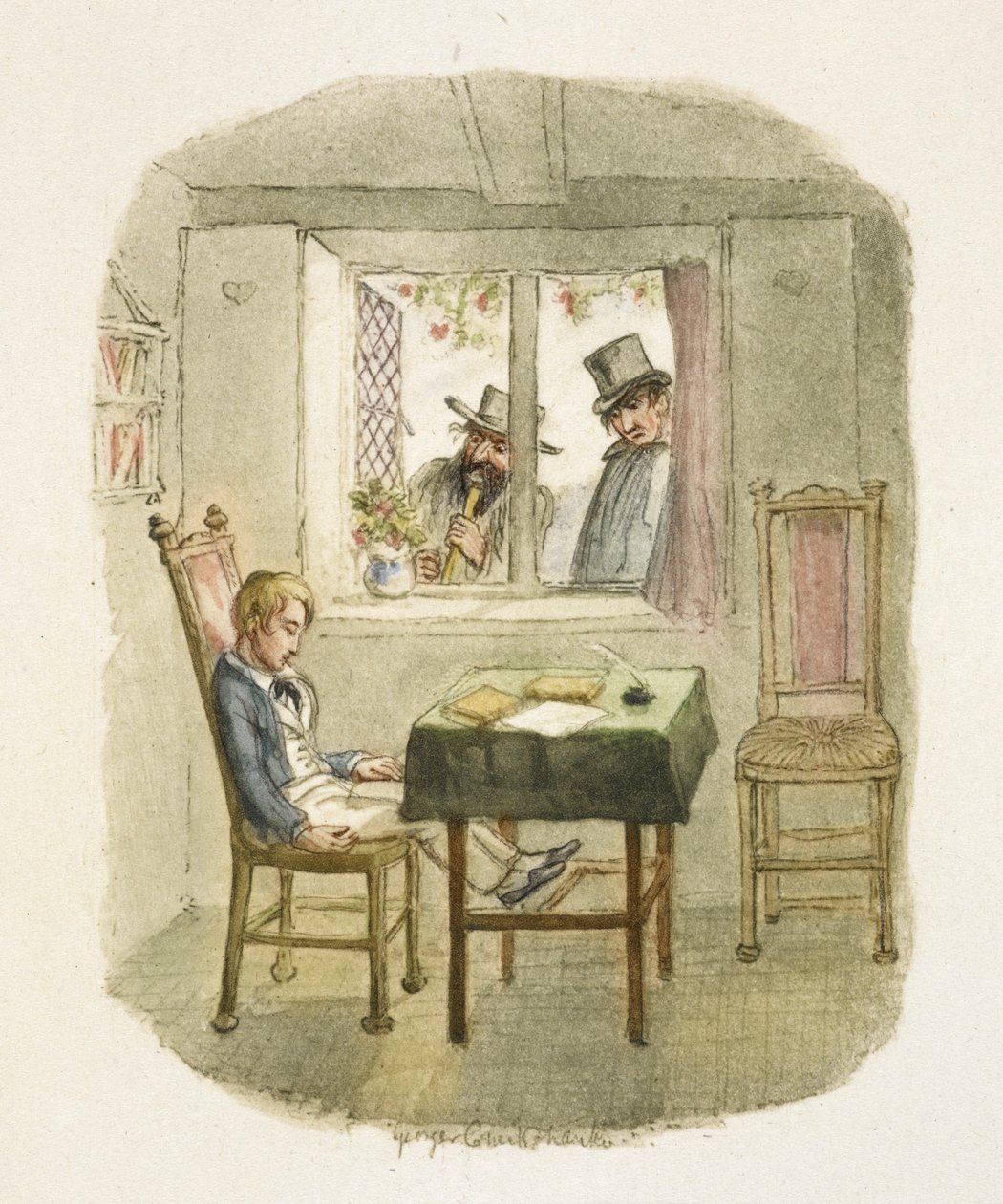 Illustration for Oliver Twist by George Cruikshank