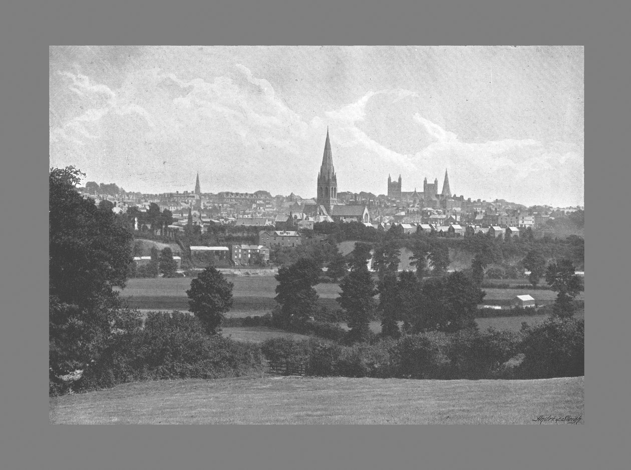 Exeter from Barley, c. 1900 by George Denney