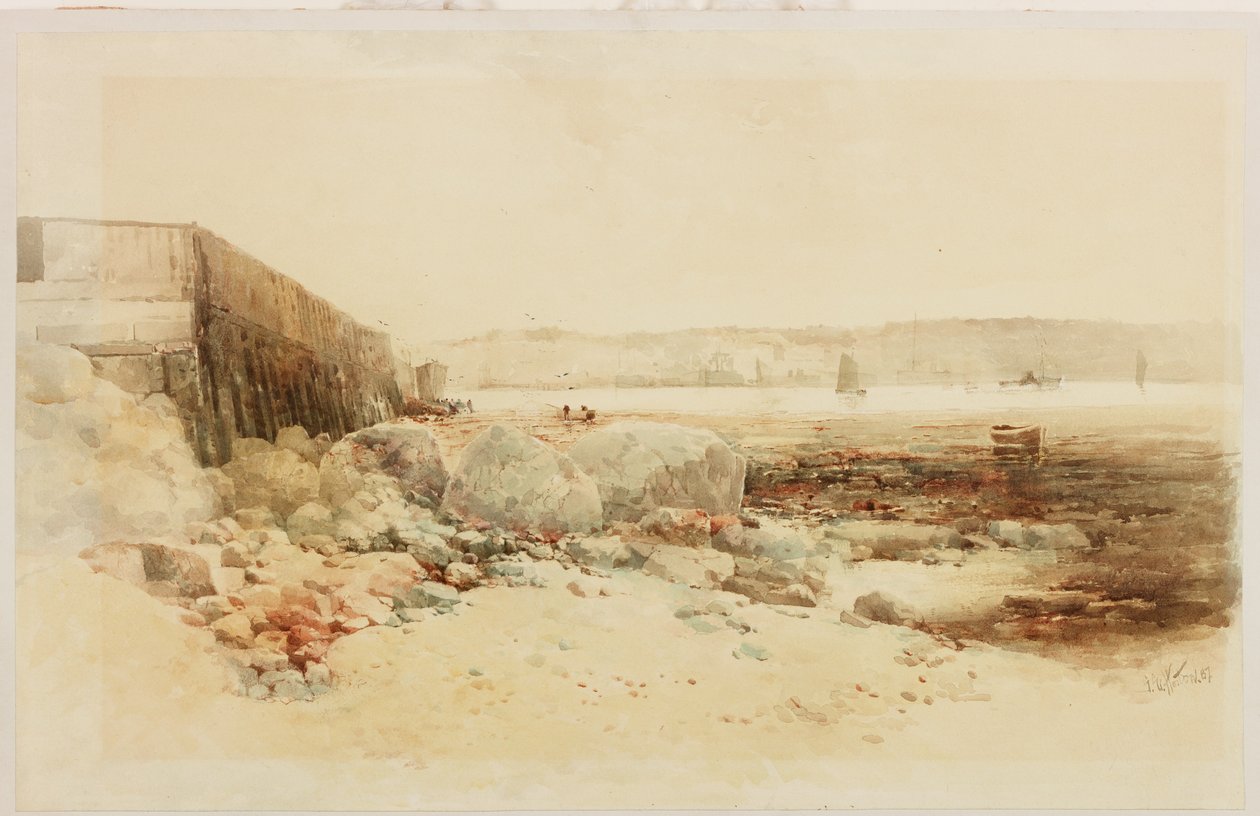 Harbour Scene by George Edward Horton: Buy fine art print