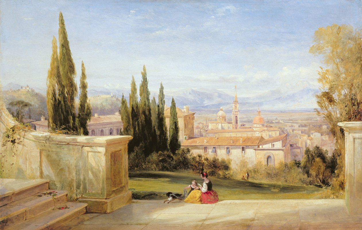 Italian Landscape by George Edwards Hering: Fine art print
