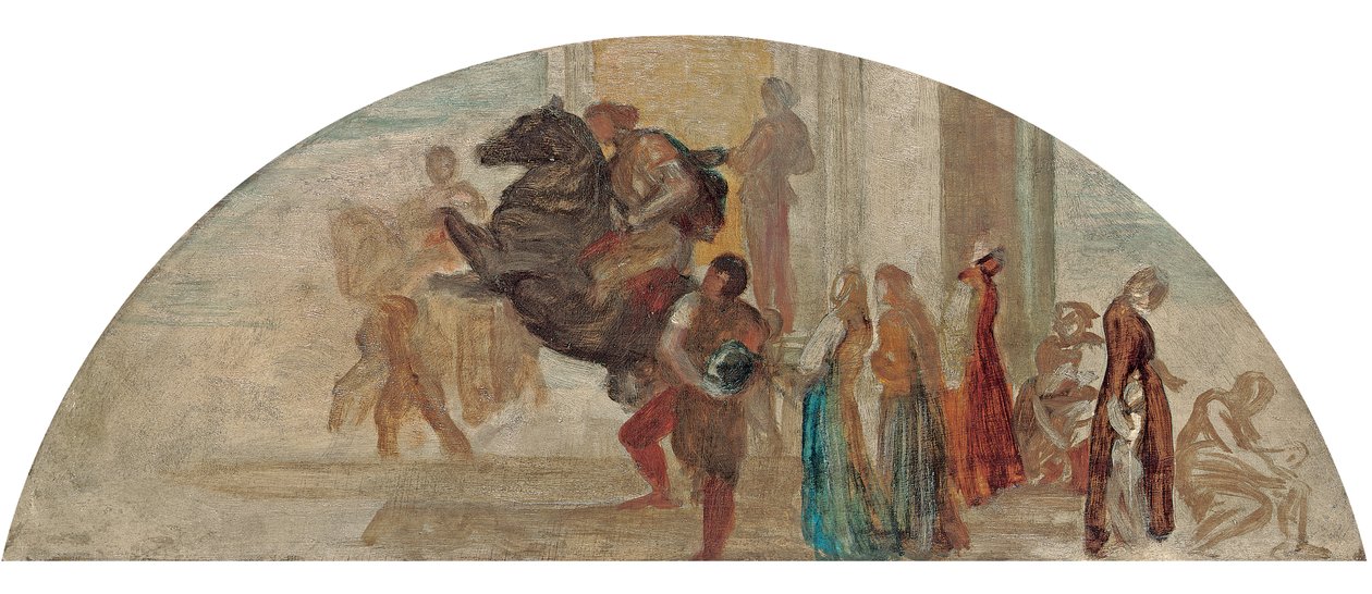 Composition Sketch for an Unexecuted Mural