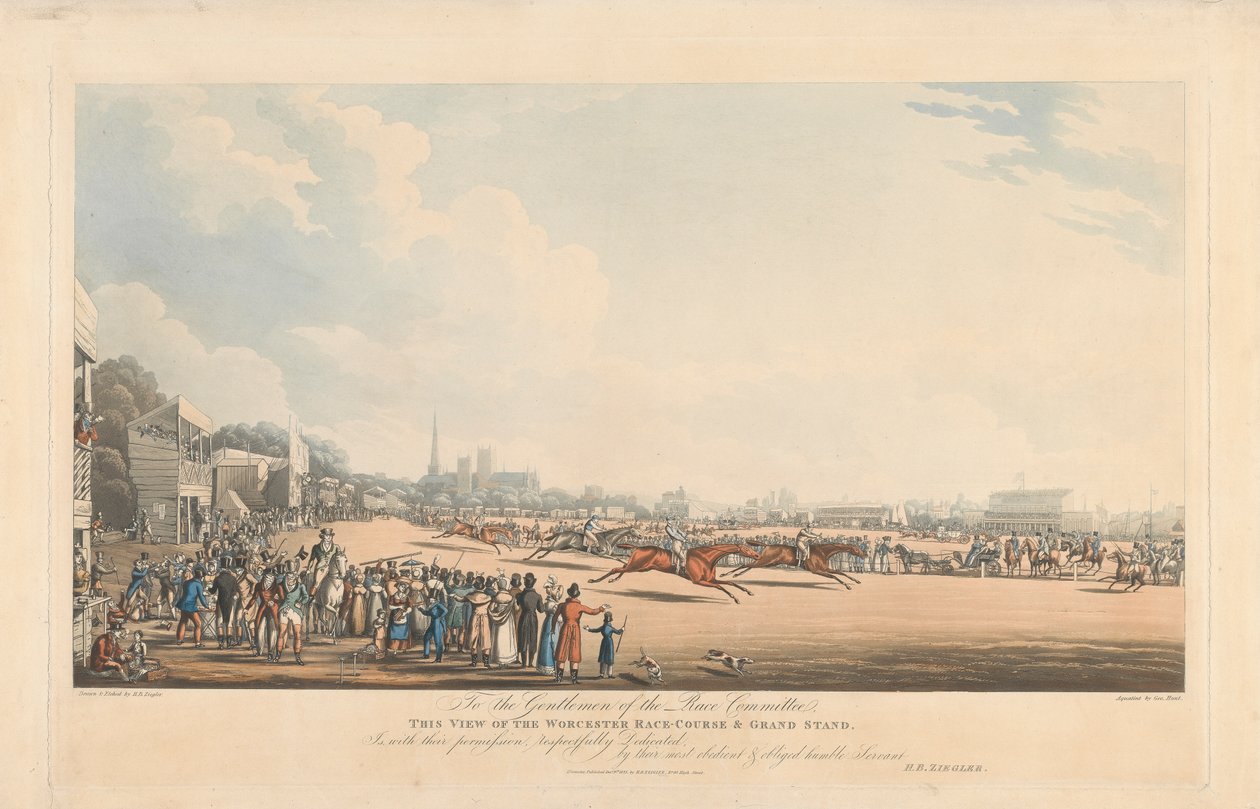 View of the Worcester Race-Course and Grand Stand