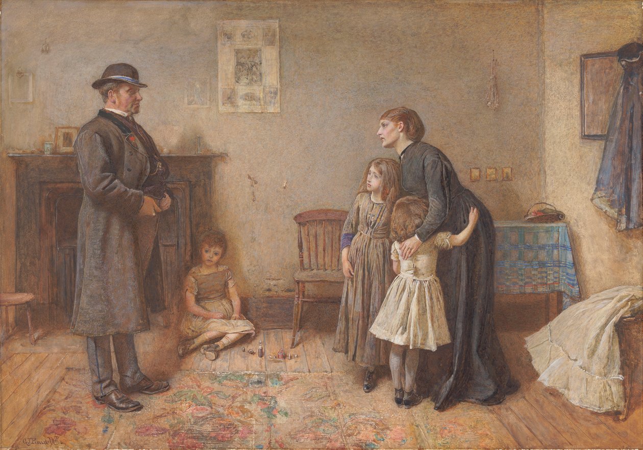 Landlord and Tenant by George John Pinwell: Fine art print