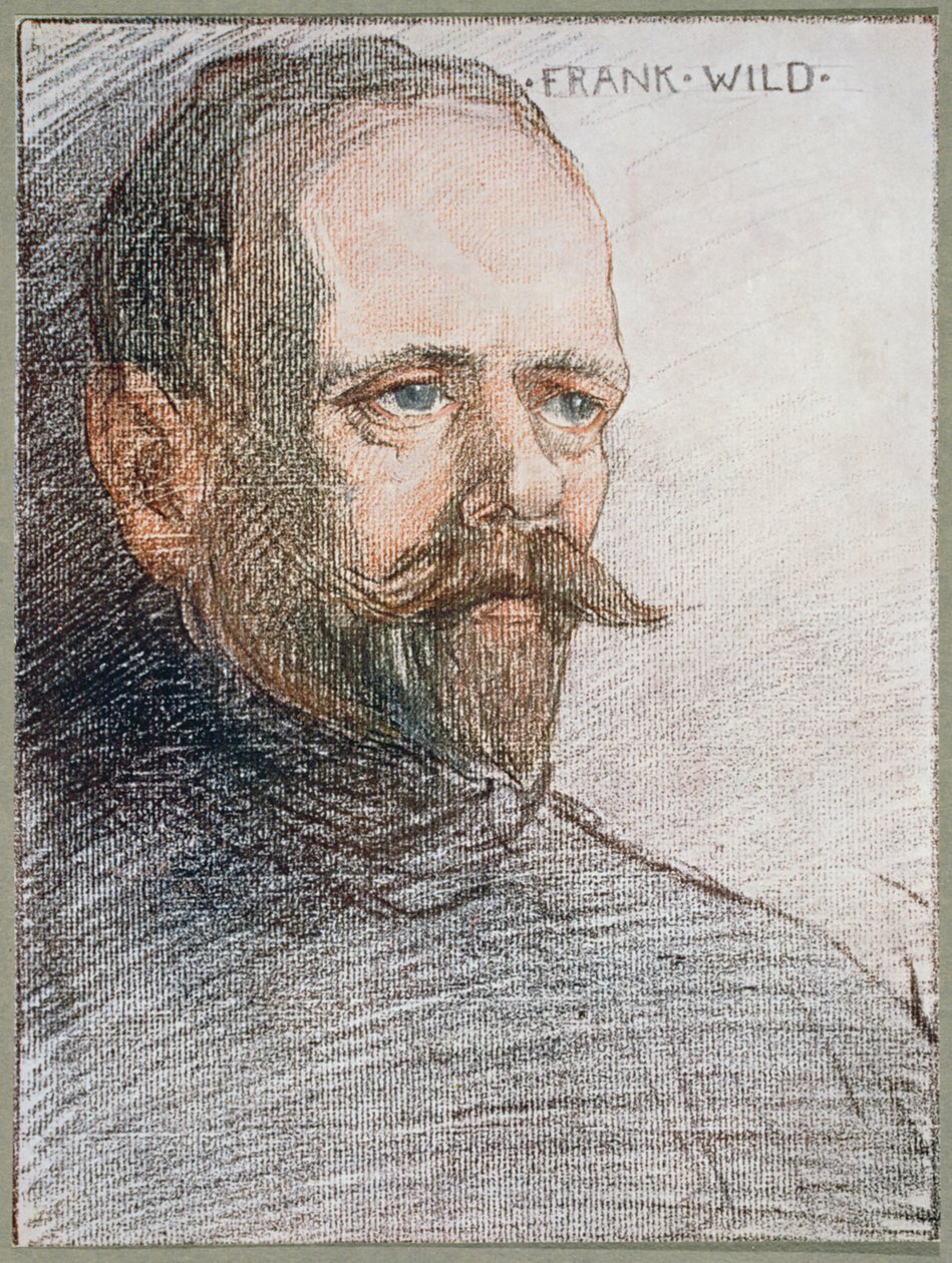 Portrait of Frank Wild from The Heart of the Antarctic by Sir Ernest ...