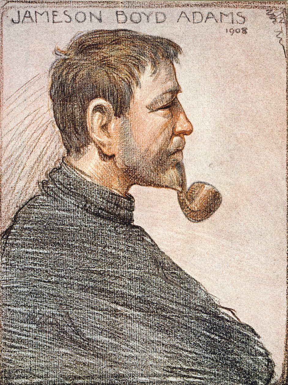 Portrait of Jameson Boyd Adams from 'The Heart of the Antarctic' by Sir ...