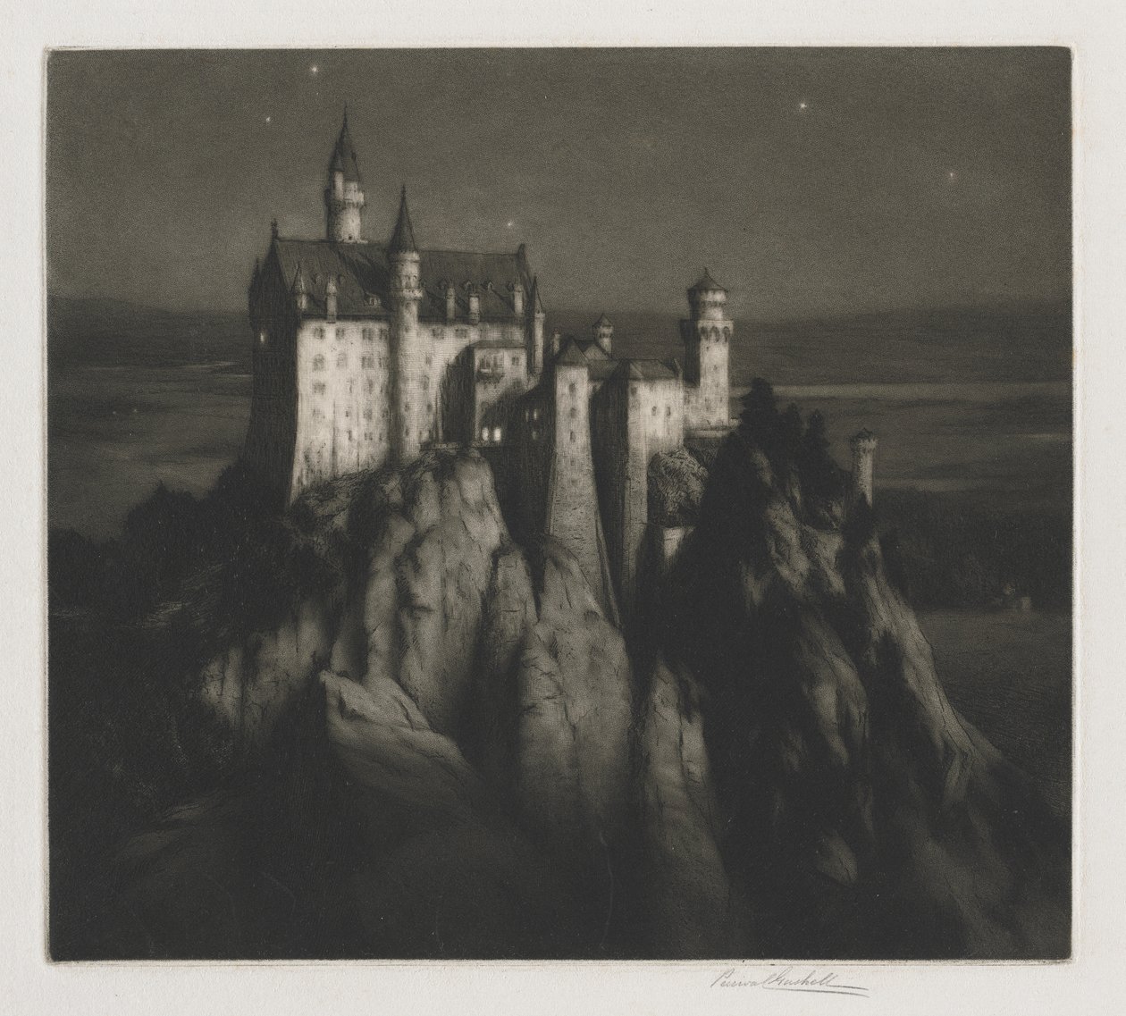 Castle Neuschwanstein by George Percival Gaskell