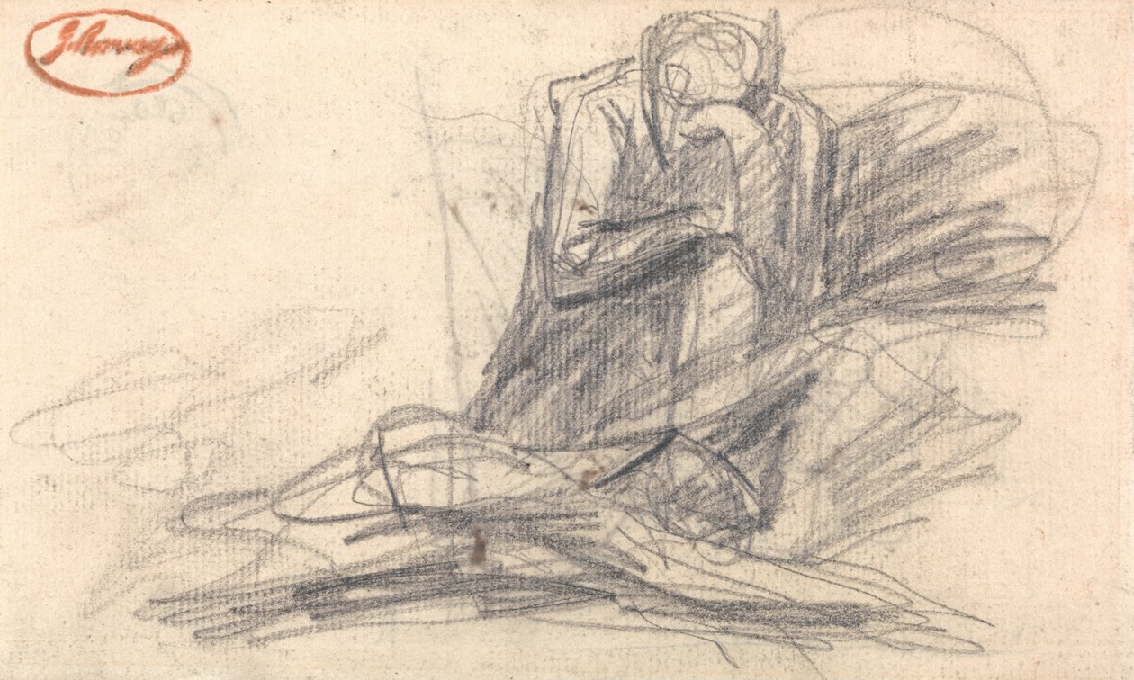Kneeling Figure by George Romney: Buy fine art print