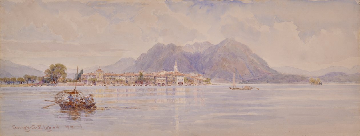 Isola dei Pescatori, Lago Maggiore by George Samuel Elgood