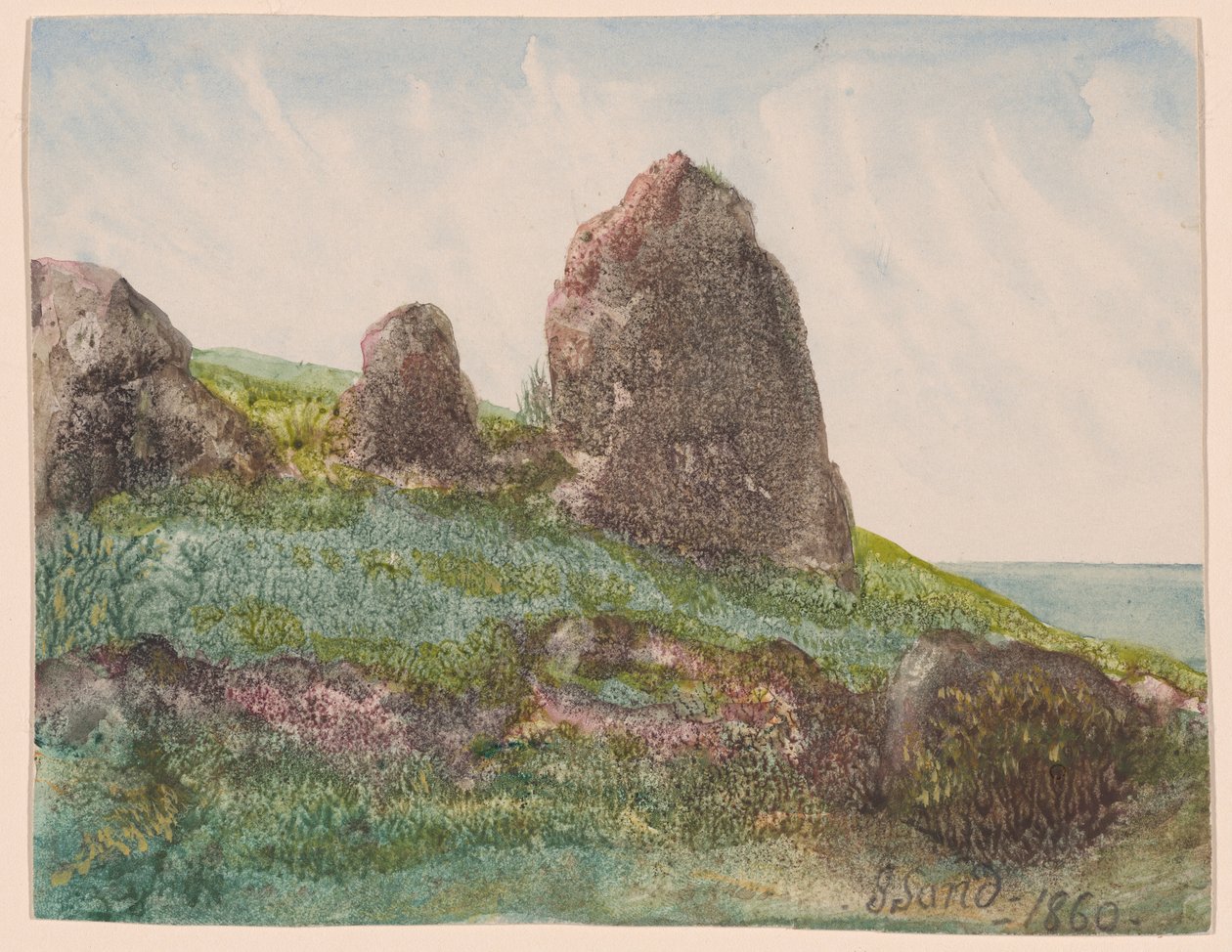 Landscape with Rocks by George Sand: Buy fine art prints