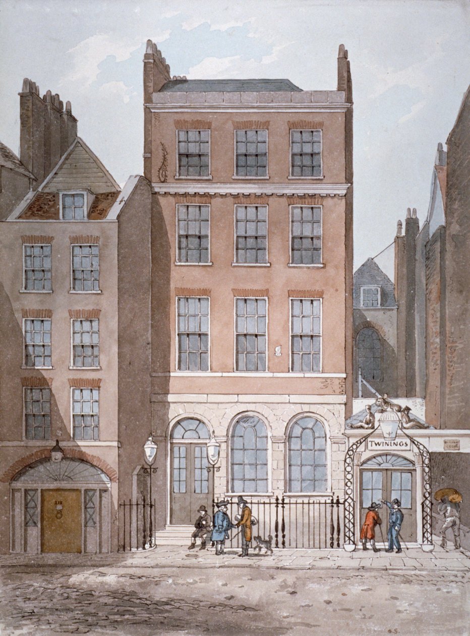 Snow's Banking House and Twining's Tea Merchants, Strand, Westminster ...