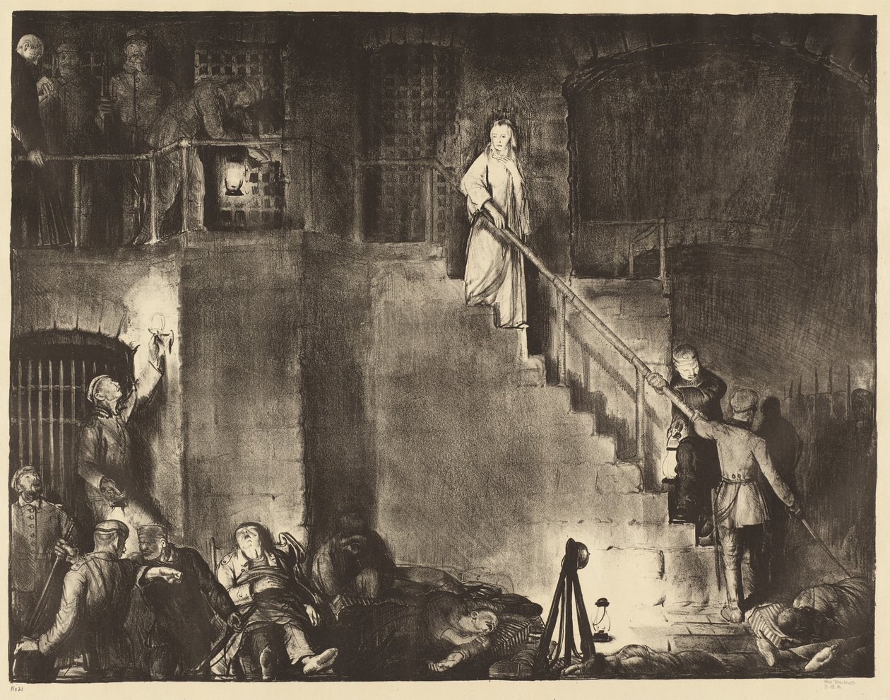 Murder of Edith Cavell, 1918 by George Wesley Bellows