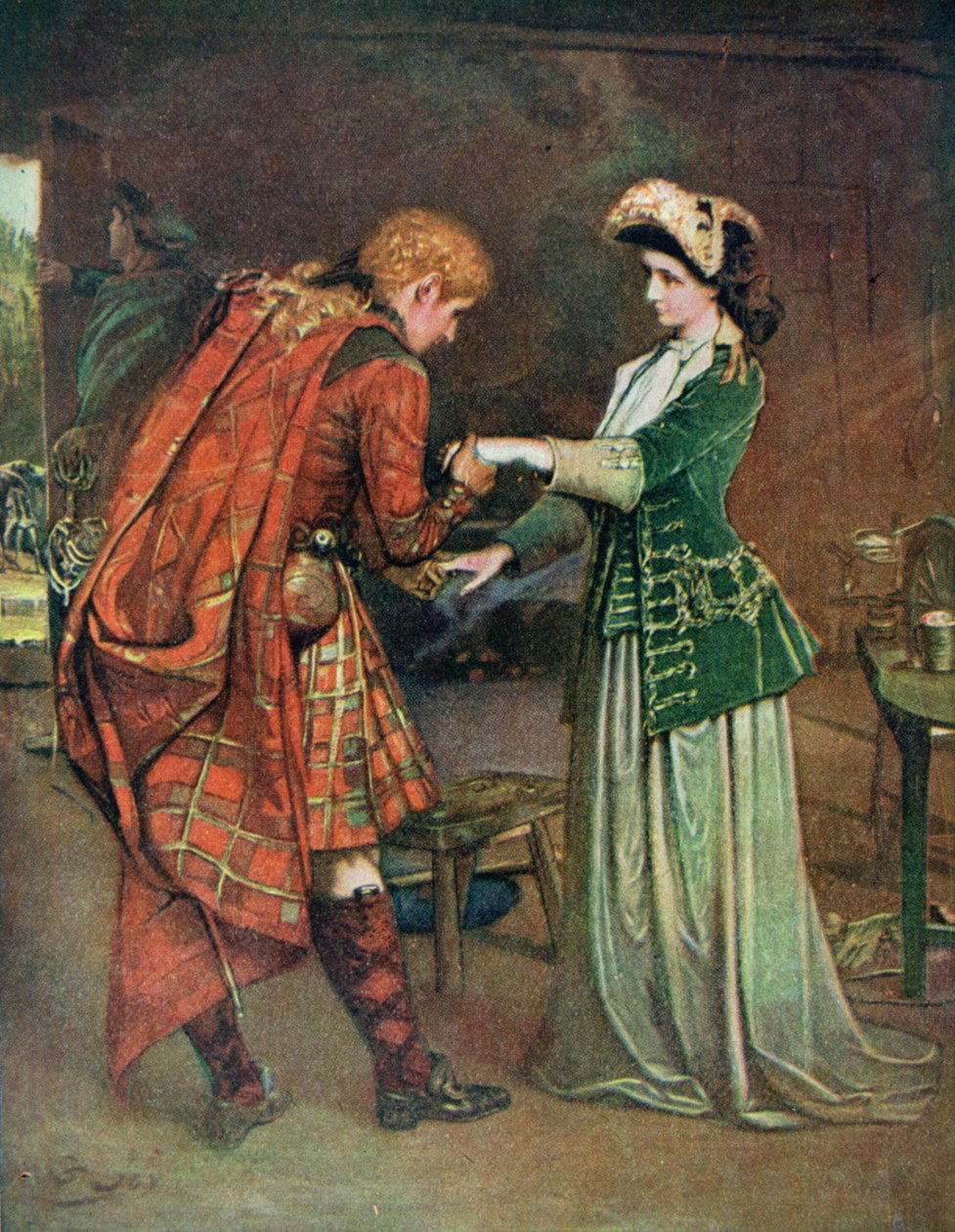 Prince Charlie's Farewell to Flora Macdonald, Illustration from 'Lives ...