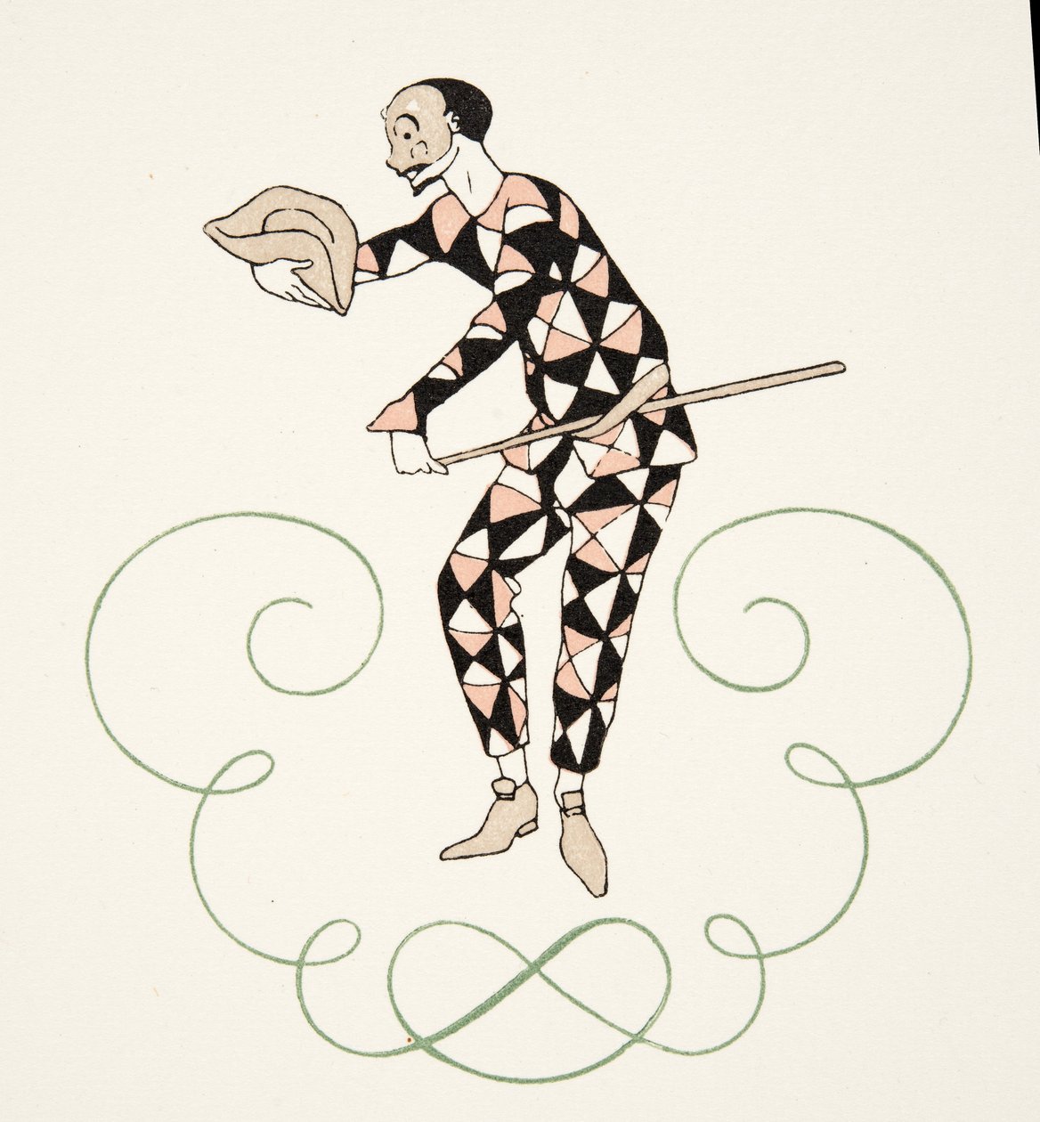 Pierrot from Personages de Comedie, pub. 1922