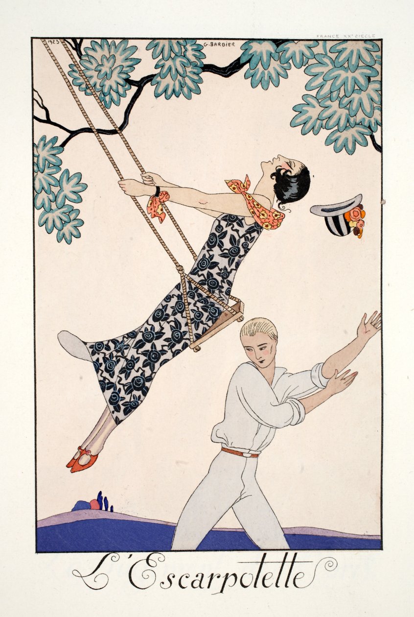 The Swing by Georges Barbier: Buy fine art print