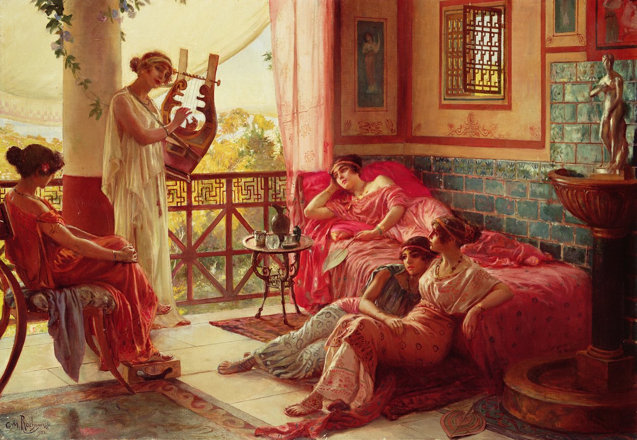 The Lyre Player by Georges Marie Rochegrosse