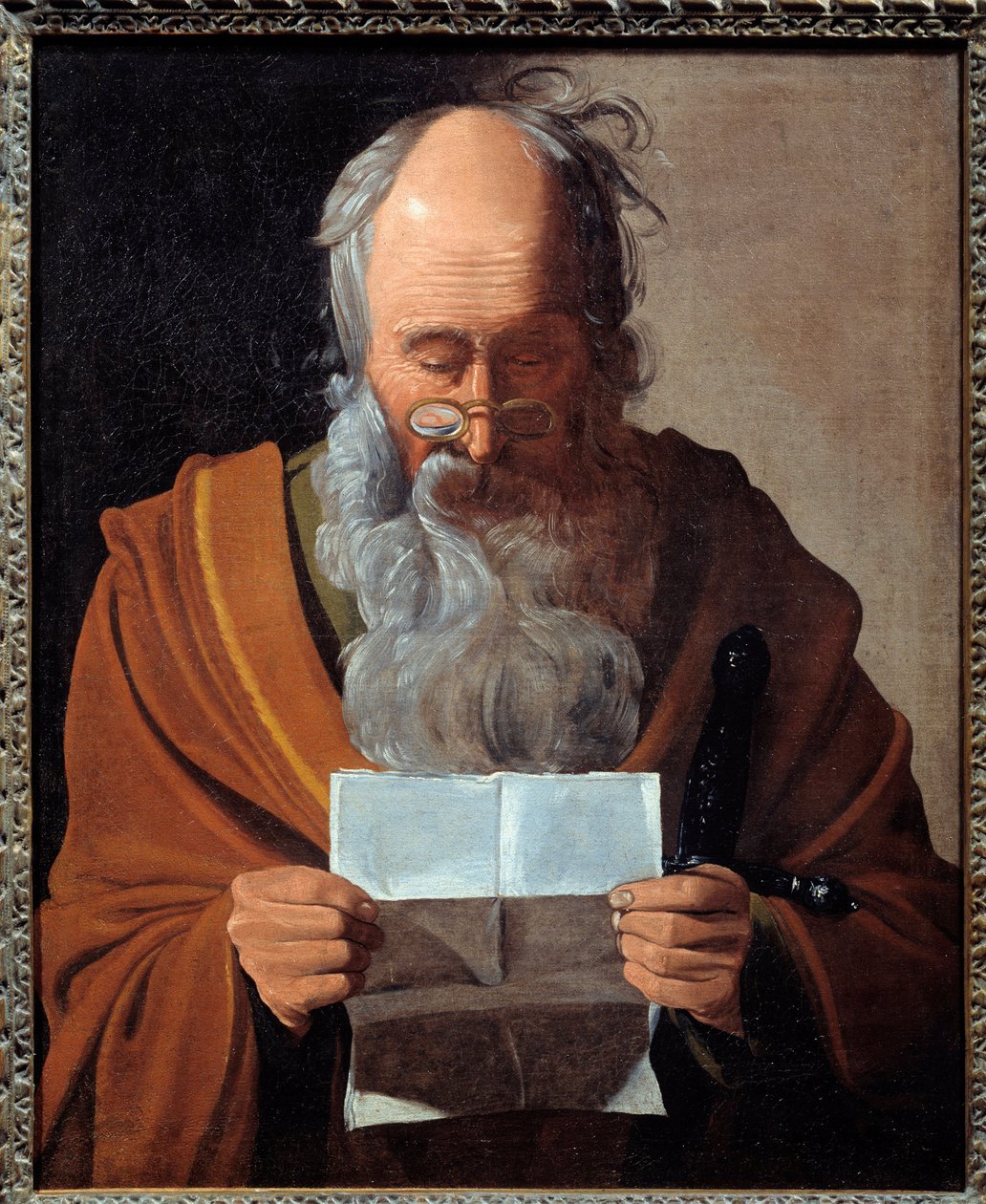 Saint Paul. Portrait of the Apostle Reading a Letter. Painting by ...