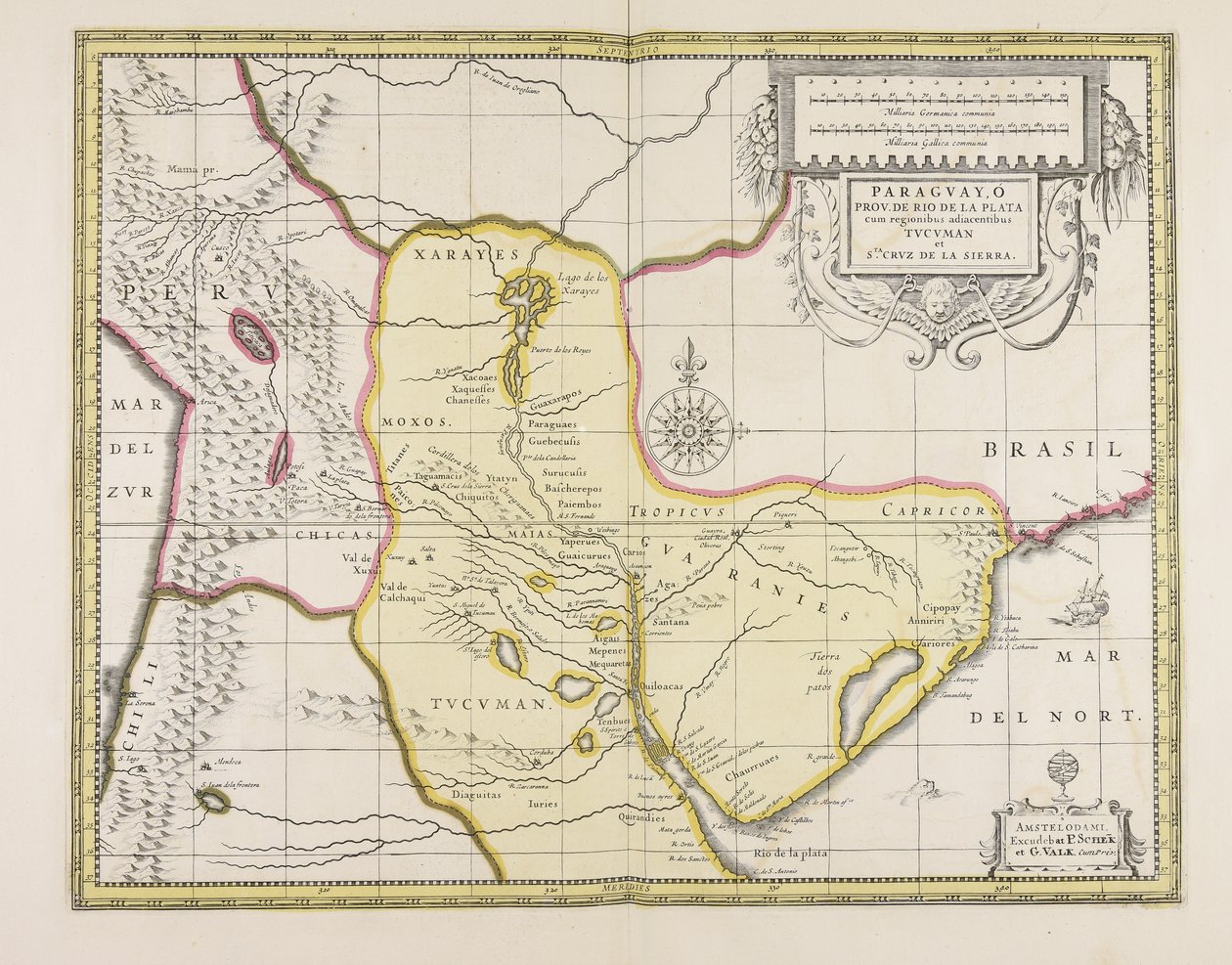 Paraguay Province of Rio de la Plata with Adjacent Regions Tucuman and ...