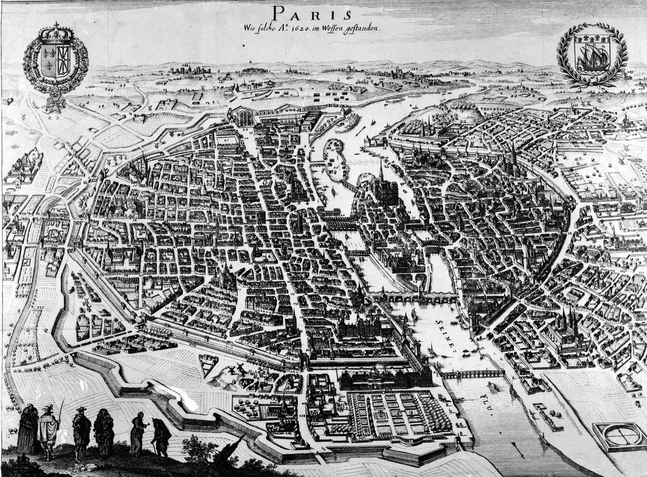Map of Paris, 1620 by German School: Buy fine art prints