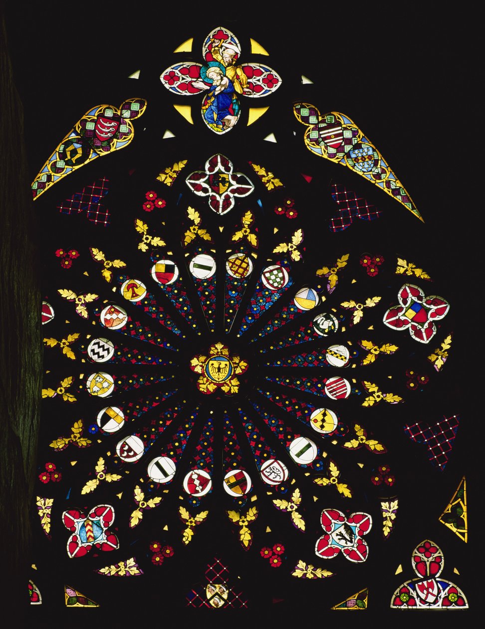 Five-Fold Rose Window by German School: Buy fine art print