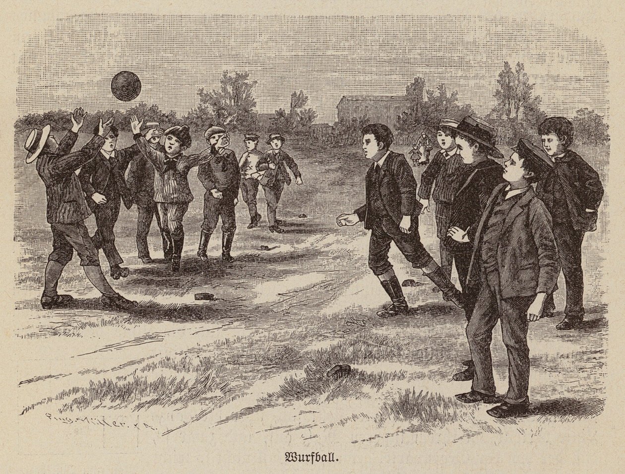 Football by German School: Highest-quality art reproduction