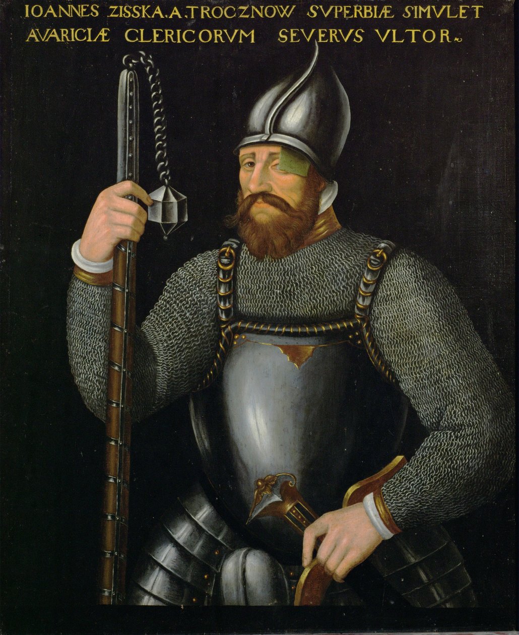 Johann Ziska von Trocnov, leader of the Bohemian Hussites and Taborites ...