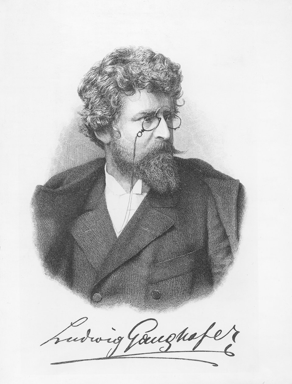 Ludwig Ganghofer by German School: Buy fine art print
